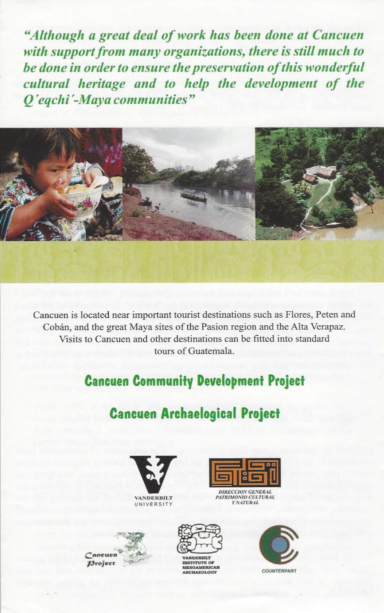 CANCUEN: Gateway to the Ancient Maya World – Cancuen Archaeological Project
